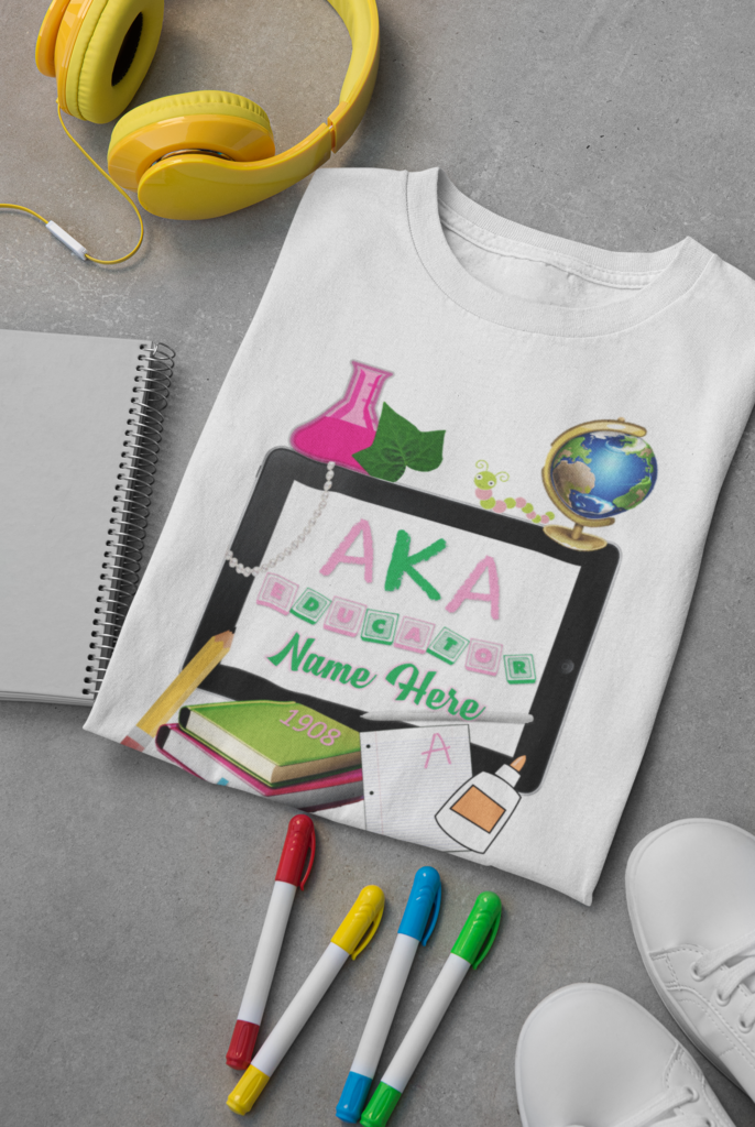 Personalized AKA Educator Tee – Dacia’s Designs